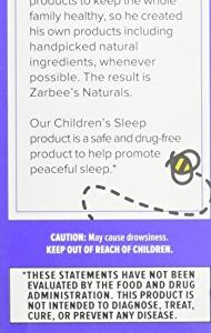 Zarbee's Naturals Children's Sleep Melatonin Supplement Chewable Tablets Grape Flavor - 30 ct, Pack of 2