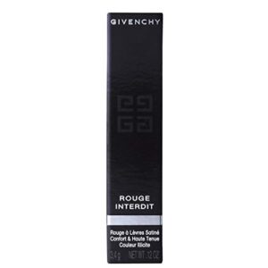 Givenchy Rouge Interdit Satin Lipstick for Women, 10 Boyisch Rose, 0.12 Ounce