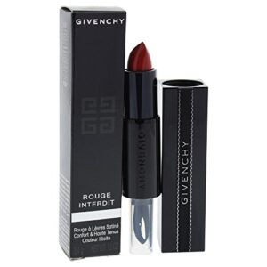 givenchy rouge interdit satin lipstick for women, 11 orange undergrond, 0.12 ounce