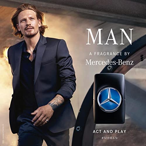 Mercedes-Benz Man - Elegant Fragrance With Sensual, Floral, Woody Notes - Mesmerize The Senses With Original Luxury Men’s Eau De Toilette Spray - Endless Day Through Night Scent Payoff - 1.7 OZ