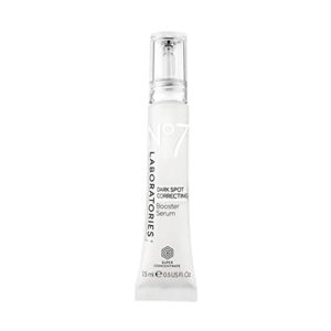 no7 laboratories dark spot correcting booster serum – vitamin c + emblica brightening complex for age & dark spots – sun spot corrector face serum (0.5 fl oz)