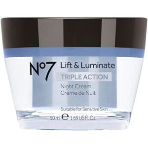 boots no7 lift and luminate night cream, 1.6 fl. oz.