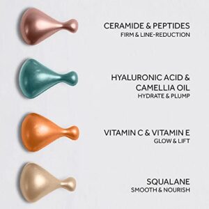 No7 Advanced Ingredients Ceramide & Peptide Capsules - Anti Aging Serum Helps Reduce Fine Lines and Wrinkles - Single Use Ceramide Capsules with Peptide Serum (30 Count)