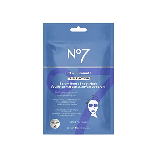 No7 Lift & Luminate Triple Action Serum Boost Sheet Mask