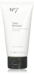 boots no7 total renewal micro-dermabrasion exfoliator,2.5 fl. oz(75 ml)