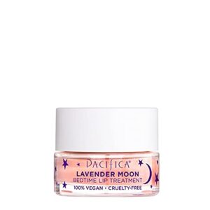 pacifica beauty, lavender moon bedtime lip treatment, lip mask for chapped, cracked, dry, wrinkled lips, 100% vegan and cruelty free , clear , 0.63 ounce (pack of 1)