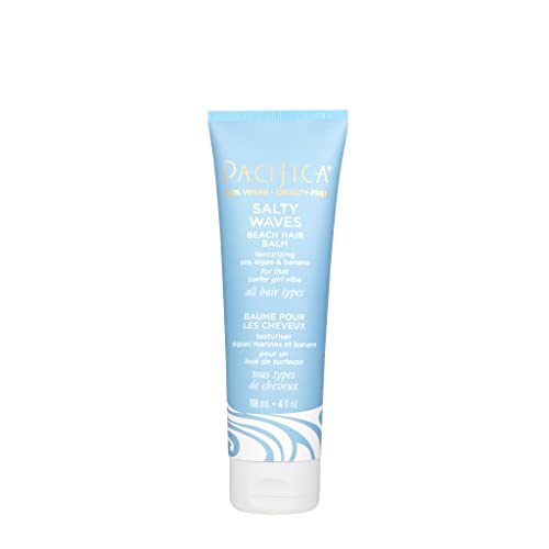 Pacifica Beauty, Salty Waves Beach Hair Styling Balm, Texturizing, Hydrating, Nourishing, Protection, and De-Frizzing, Wavy Hair Products, Paraben Free, Sulfate Free, Vegan & Cruelty Free