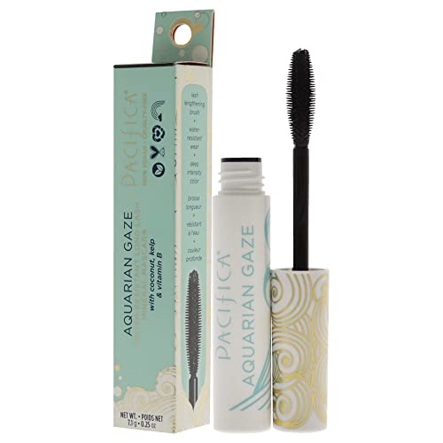 Pacifica Aquarian Gaze Water-Resistant Long Lash Mineral Mascara - Abyss Mascara Women 0.25 oz