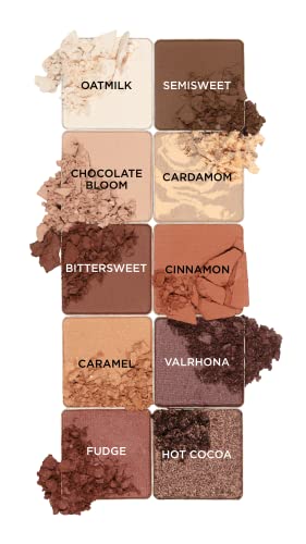 Pacifica Beauty, Cocoa Nudes Mineral Eyeshadow Palette, 10 Wearable Neutral Shades, Matte, Shimmer, Metallic, Eye Makeup, Longwearing and Blendable, Infused with Cocoa Butter, Vegan, Cruelty Free