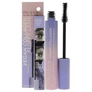 pacifica vegan collagen fluffy lash mascara – black mascara women 0.24 oz