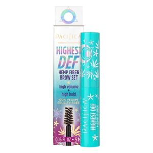 pacifica highest def hemp fiber brow set shade ounce, light, 0.16 fl oz