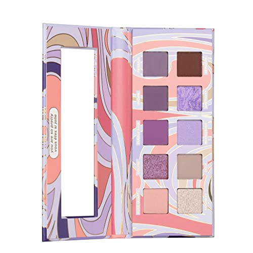 Pacifica Beauty, Purple Nudes Mineral Eyeshadow Palette, 10 Wearable Purples Shades, Matte, Shimmer, Metallic, Eye Makeup, Longwearing and Blendable, Infused with Cocoa Butter, Vegan, Cruelty Free