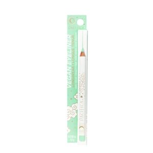 pacifica beauty, longwear pastel green eyeliner pencil, mint, pigmented vibrant color, vitamin e + coconut oil, no-skip formula, graphic liner, vegan & cruelty free