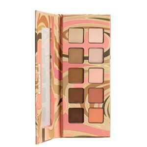 pacifica beauty, pink nudes mineral eyeshadow palette, 10 neutral shades, for natural or smoky eye look, eye makeup, longwearing and blendable, infused with coconut water, 100% vegan and cruelty free