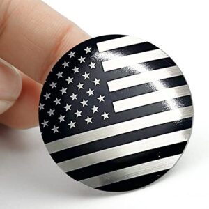 Dial Shifter Trim Plate Etched American Flag Emblem, Gear Shift Switch Knob Cover Fit for Chrysler Pacifica, Chrysler 200/300, Dodge Durango, Voyager, Dodge Ram 1500 & 2500.