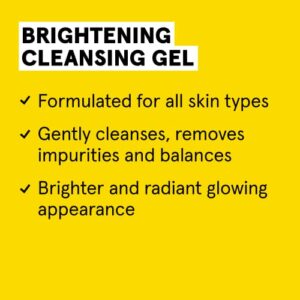 Acure Brightening Cleansing Gel, 100% Vegan for A Brighter Appearance, Pomegranate, Blackberry & Acai, Antioxidant, Rich & Super Gentle, All Skin Types, Superfruit + Chlorella, 4 Fl Oz