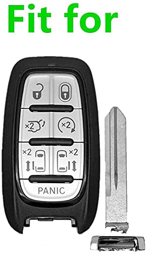 Smart Key Fob Cover Remote Case Keyless Protector Jacket for 2017-2022 Chrysler Pacifica 2020-2022 Voyager Keyless Remote Control Cover Part Numbers are Reference