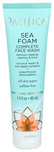 pacifica sea foam complete face wash women face wash 1.4 oz