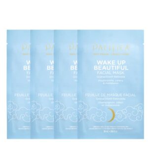 pacifica beauty | wake up beautiful face mask | sheet mask | retinoid, mushrooms, melatonin | clean skincare | fine lines, wrinkles, aging skin, mature skin | address skin texture | vegan