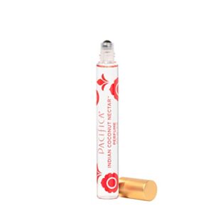 pacifica beauty indian coconut nectar rollerball clean fragrance perfume, made with natural & essential oils, 0.33 fl oz | vegan + cruelty free | phthalate-free, paraben-free | travel size