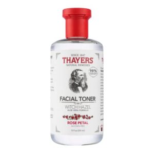 thayers alcohol-free rose petal witch hazel facial toner with aloe vera formula, 12 ounce