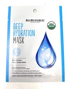 biorepublic deep hydration facial sheet mask, 1.08 fz