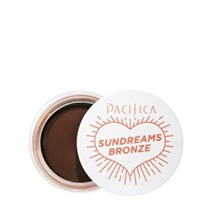 pacifica beauty | sun dreams matte cream bronzer + contour – california | high pigmented formula, long-lasting | face + body makeup | glowing skin | lightweight, blendable, buildable | vegan