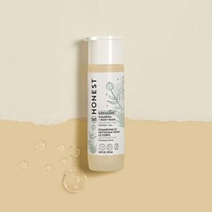 The Honest Company 2-in-1 Cleansing Shampoo + Body Wash | Gentle for Baby | Naturally Derived, Tear-free, Hypoallergenic | Fragrance Free Sensitive, 10 fl oz