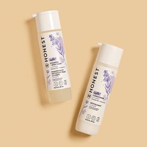 The Honest Company Silicone-Free Conditioner & 2-in-1 Cleansing Shampoo + Body Wash Duo | Gentle for Baby | Naturally Derived | Lavender Calm, 20 fl oz