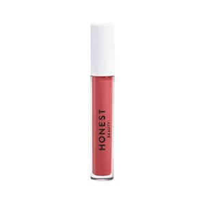 honest beauty liquid lipstick, happiness with avocado oil + hyaluronic acid |lasting hydration | ewg certified + dermatologist tested & vegan + cruelty free | 0.12 fl. oz.