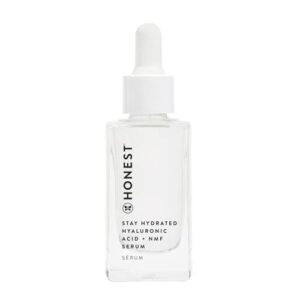 honest beauty stay hydrated hyaluronic acid + nmf serum with 3 types of hyaluronic acid | ewg certified + dermatologist tested | vegan + cruelty free | 30 ml