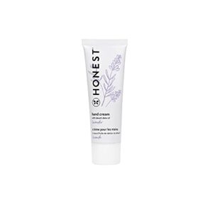 the honest company moisturizing hand cream | antioxidant-packed for dry skin | hypoallergenic, dermatologist tested, cruelty free | lavender, 1.7 fl oz