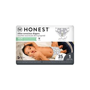 the honest company pandas size 1 diapers, 35 ct