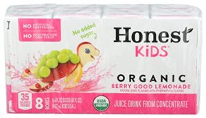 honest kids berry good lemonade, 6 fl oz (pack of 8)