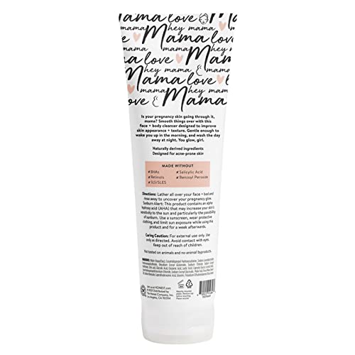 The Honest Company Honest Mama's Gotta Glow Face and Body Wash, 8 Fl Oz