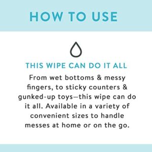 The Honest Company Clean Conscious Wipes | 100% Plant-Based, 99% Water, Baby Wipes | Hypoallergenic, Dermatologist Tested | Pattern Play, 10 Count (Pack of 2)