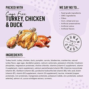 The Honest Kitchen Minced - Turkey, Chicken & Duck in Bone Broth Gravy Wet Cat Food, 5.5 oz (Pack of 12)