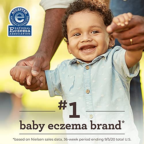 Aveeno Baby Eczema Therapy Moisturizing Cream, Natural Colloidal Oatmeal & Vitamin B5, Moisturizes & Relieves Dry, Itchy, Irritated Skin, Paraben & Steroid & Fragrance Free, 7.3 Oz