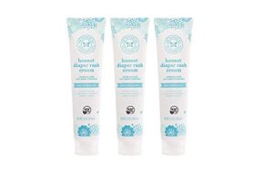 honest diaper rash cream, 2.5 ounce (3 bottles)