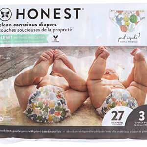 The Honest Company - Eco-Friendly and Premium Disposable Diapers - Pandas, Size 3 (16-28 lbs), 27 Count