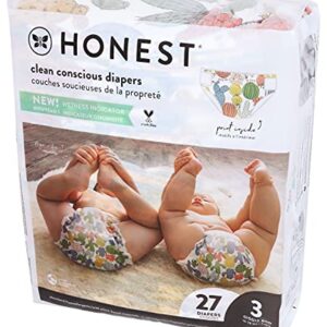 The Honest Company - Eco-Friendly and Premium Disposable Diapers - Pandas, Size 3 (16-28 lbs), 27 Count