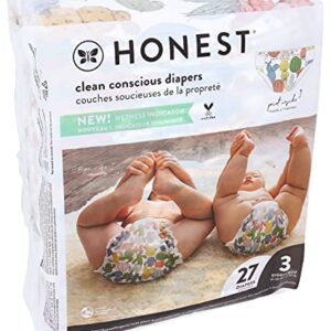 The Honest Company - Eco-Friendly and Premium Disposable Diapers - Pandas, Size 3 (16-28 lbs), 27 Count