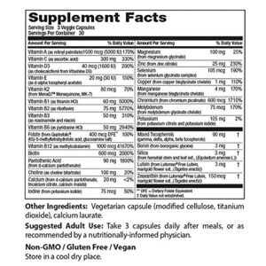 Doctor's Best Multi-Vitamin, Formulation Fully Optimized for Absorption, Vitamins, Minerals, Antioxidants & Nutrients, Vegan, Gluten Free, 90 Veggie Caps