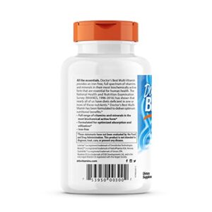 Doctor's Best Multi-Vitamin, Formulation Fully Optimized for Absorption, Vitamins, Minerals, Antioxidants & Nutrients, Vegan, Gluten Free, 90 Veggie Caps