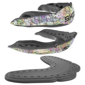 shock doctor sd10880-80031-osfa microfit iridescent iridescent silver adult-osfa