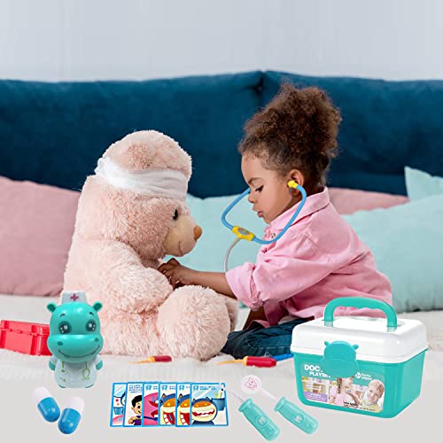 Doctor Kit for Kids | Kids Doctor Playset with Electronic Stethoscope | Toy Medical Kit for Kids | Pretend Play Doctor Set for Toddlers | Children's Realistic Dr. Kit with Sounds