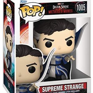 POP Marvel: Doctor Strange Multiverse of Madness - Supreme Strange Funko Pop! Vinyl Figure (Bundled with Compatible Pop Box Protector Case), Multicolor, 3.75 inches