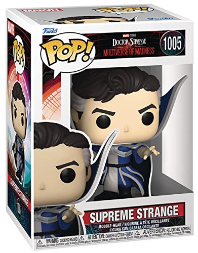 POP Marvel: Doctor Strange Multiverse of Madness - Supreme Strange Funko Pop! Vinyl Figure (Bundled with Compatible Pop Box Protector Case), Multicolor, 3.75 inches