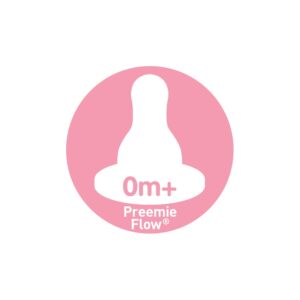 Dr. Brown’s Natural Flow® Anti-Colic Narrow Baby Bottle, 2oz/60mL with Preemie Flow™ Nipple, 4 Pack, 0m+