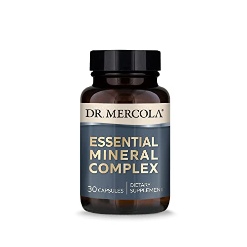 Dr. Mercola Essential Mineral Complex Dietary Supplement, 30 Servings (30 Capsules), non GMO, Gluten Free, Soy Free